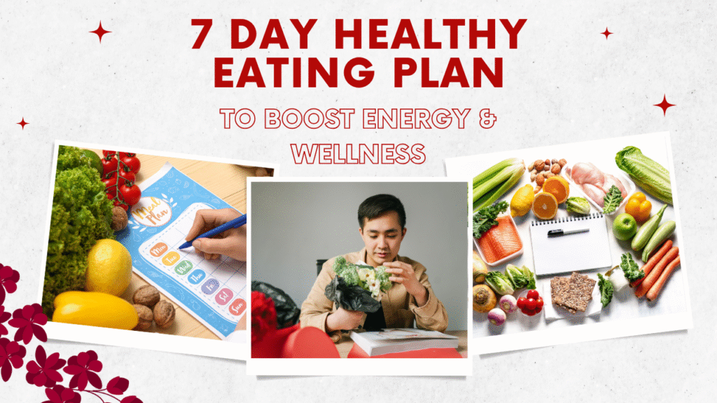 7 Day Healthy Eating Plan to Boost Energy & Wellness